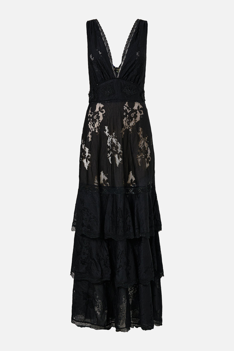 Ottoman Elegance Tiered Ruffle Hem Dress | CAMILLA AU – CAMILLA