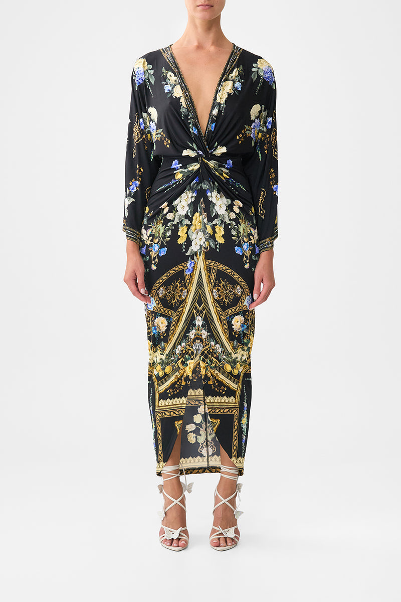 Ottoman Elegance Long Split Front Twist Dress | CAMILLA AU – CAMILLA