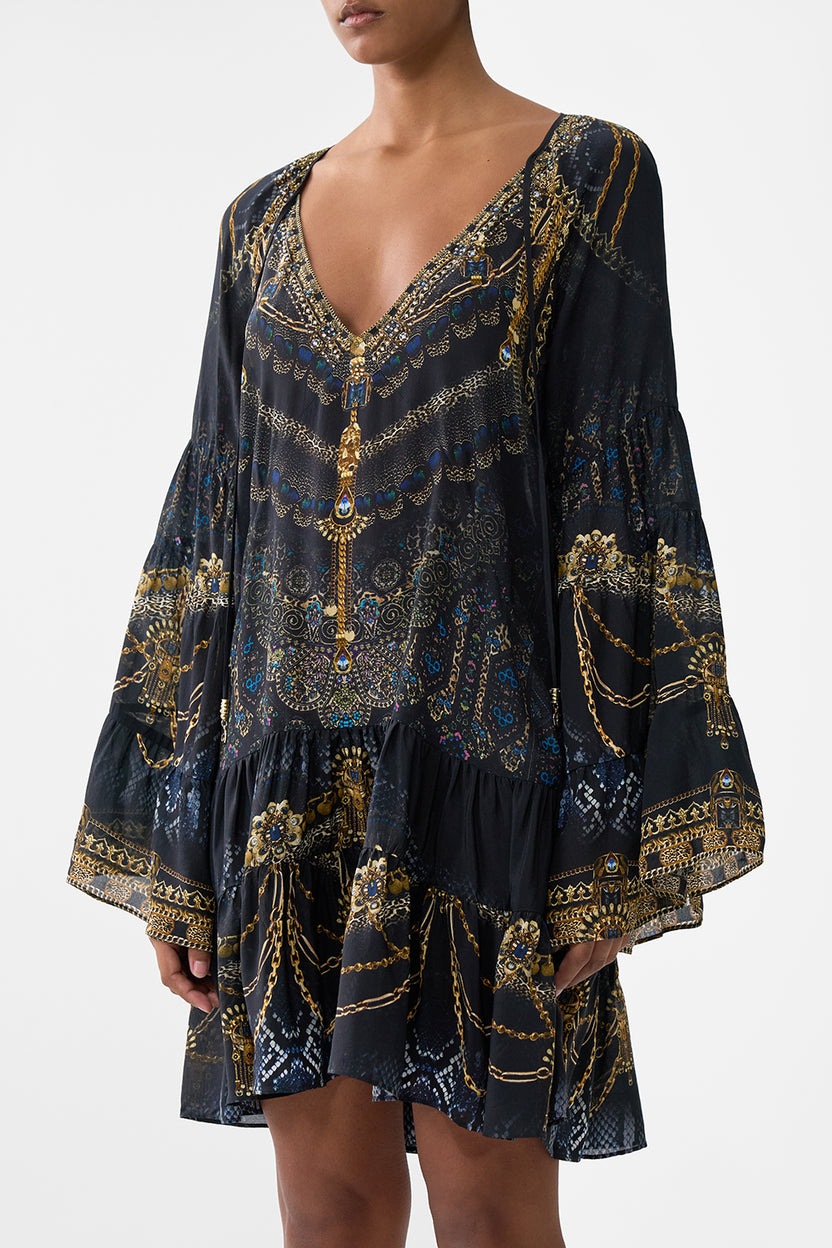 Song Of The Solstice A-Line Gathered Panel Dress | CAMILLA AU – CAMILLA