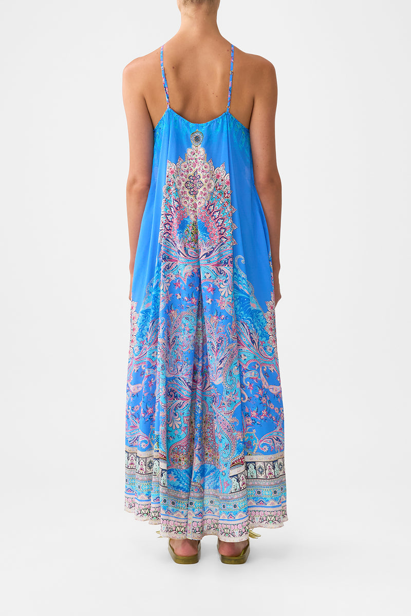Footsteps In Folklore Gather Neck Hardware Maxi Dress | CAMILLA AU ...