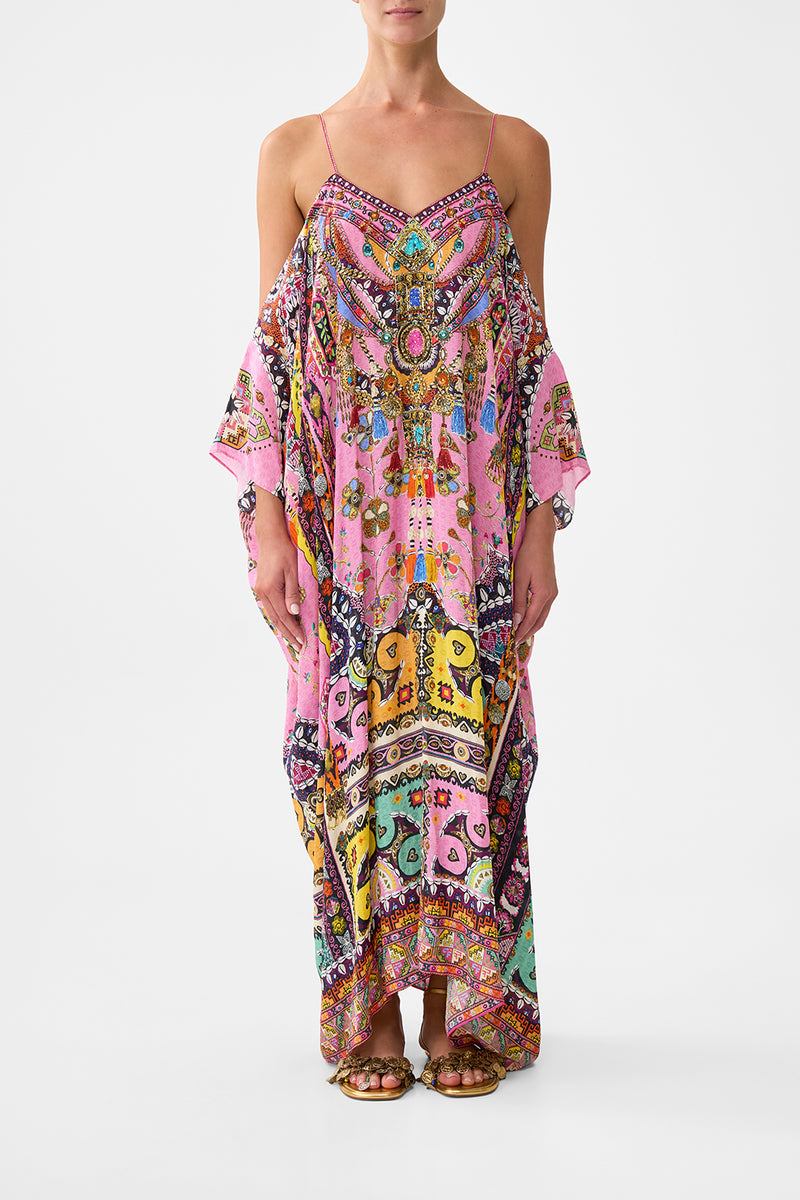 Patchwork Panorama Drop Shoulder Strap Kaftan | CAMILLA AU – CAMILLA