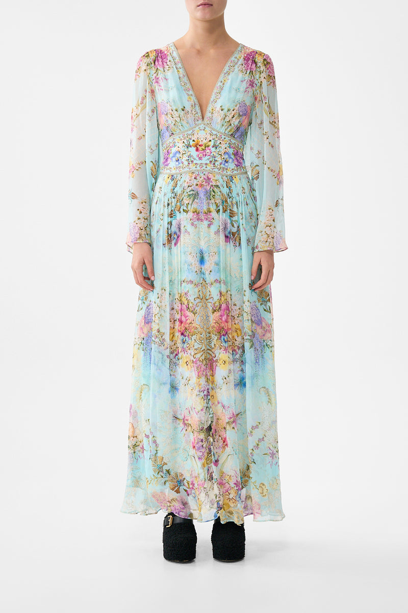 Bazaar Blooms Flared Sleeve Dress | CAMILLA AU – CAMILLA