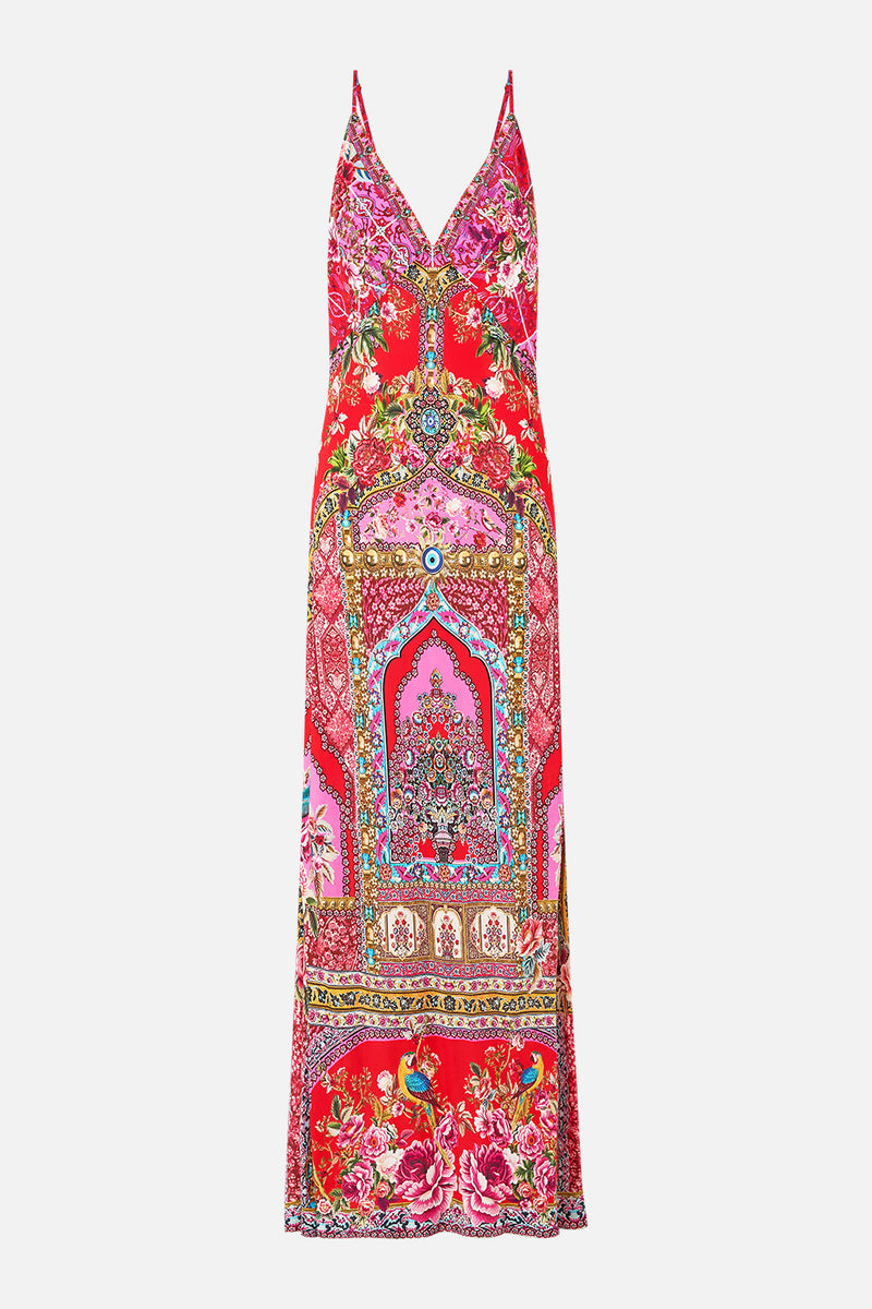 Heirloom Empire V Neck Full Length Bias Slip Dress | CAMILLA AU – CAMILLA