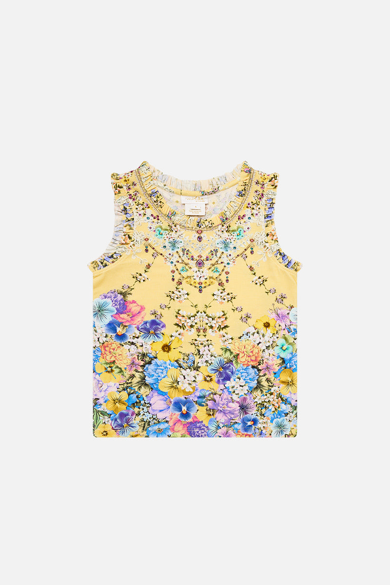 Darling Buds Kids Tank Top With Frill Edge | CAMILLA AU – CAMILLA