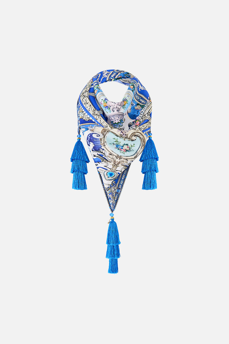 Ottoman Opulence Triangle Scarf With Tassels | CAMILLA AU – CAMILLA