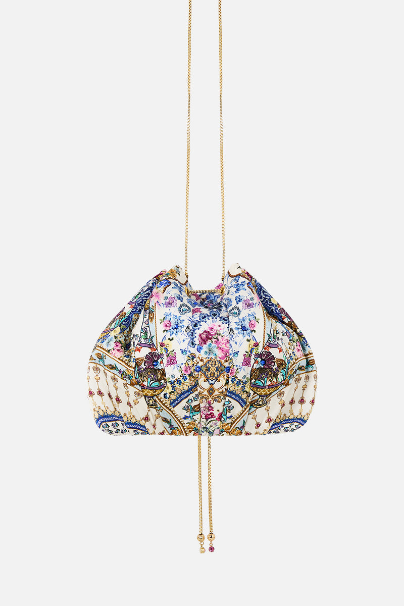 All About That Lace Drawstring Pouch Bag With Chain Strap | CAMILLA AU ...