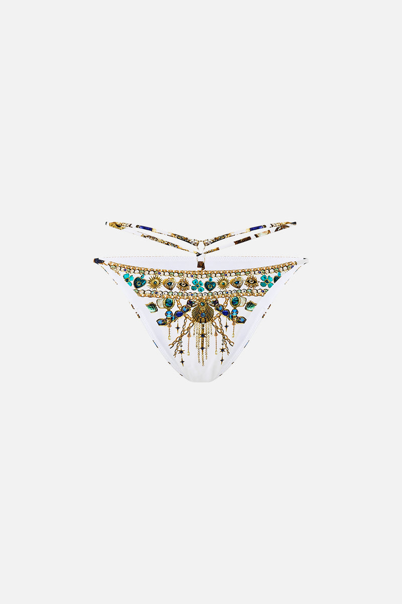 Chain Gang Multi Strap Bikini Bottom With Ring Trims | CAMILLA AU – CAMILLA