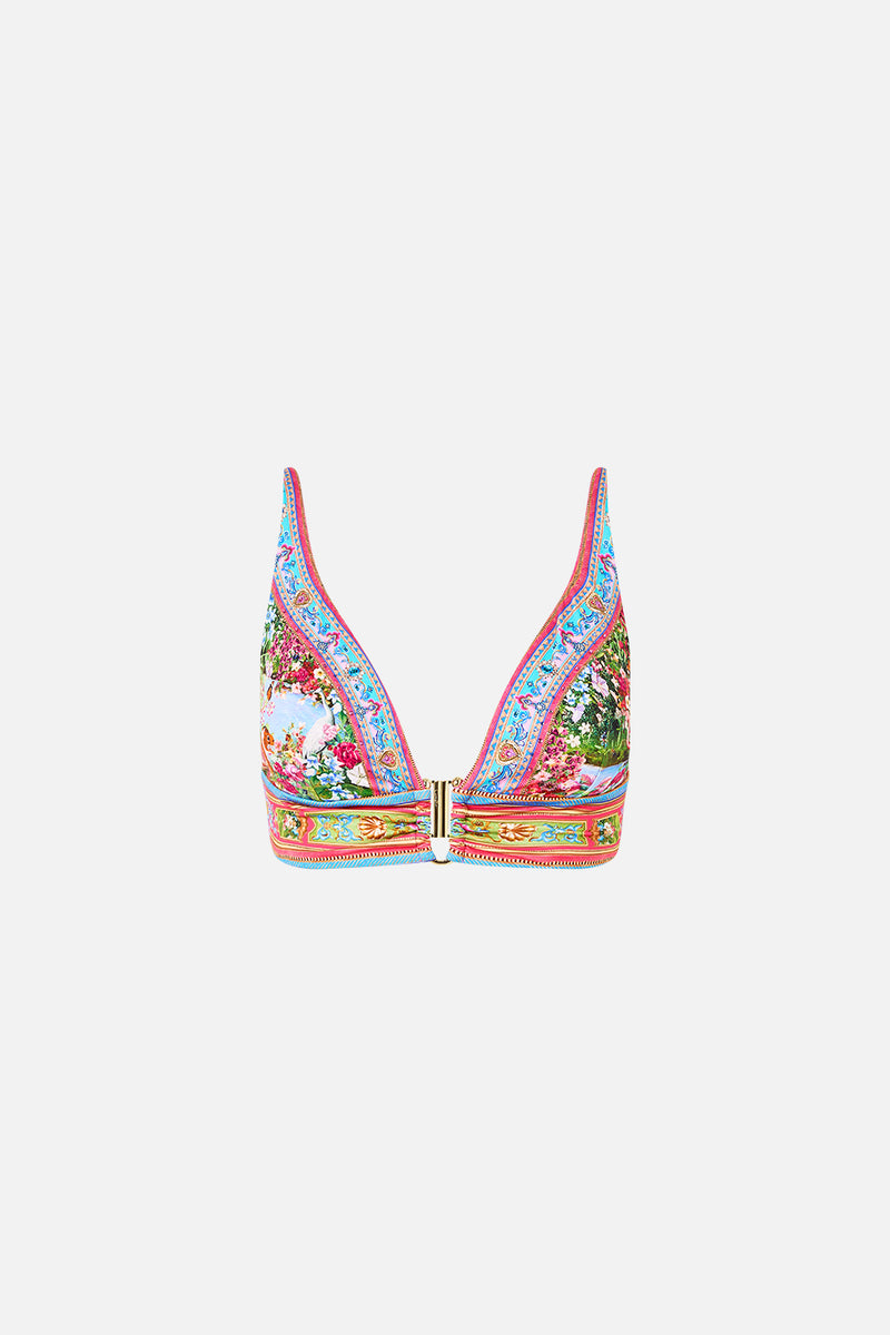 Turkish Delight High Tri Bikini Top With U Ring Front Trim | CAMILLA AU ...