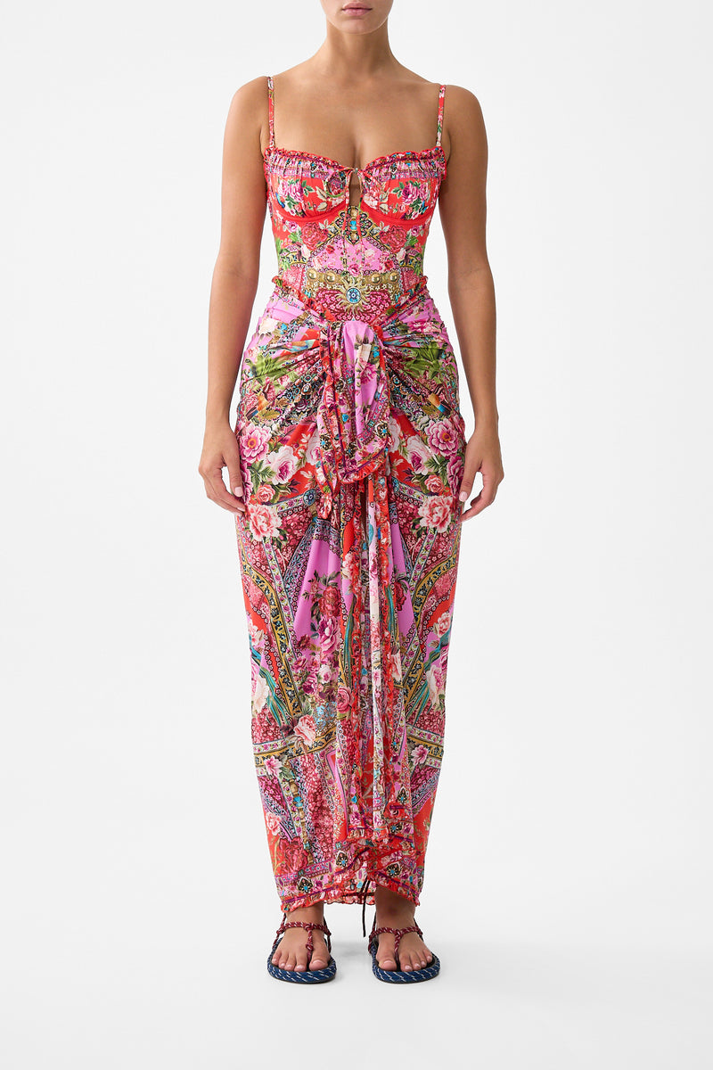 Heirloom Empire Multi Wear Long Sarong With Frill Edge | CAMILLA AU ...