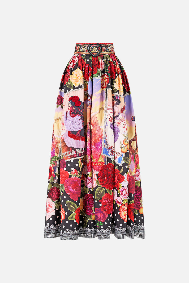 The Daughters Of Duende Belted Maxi Skirt | CAMILLA AU – CAMILLA