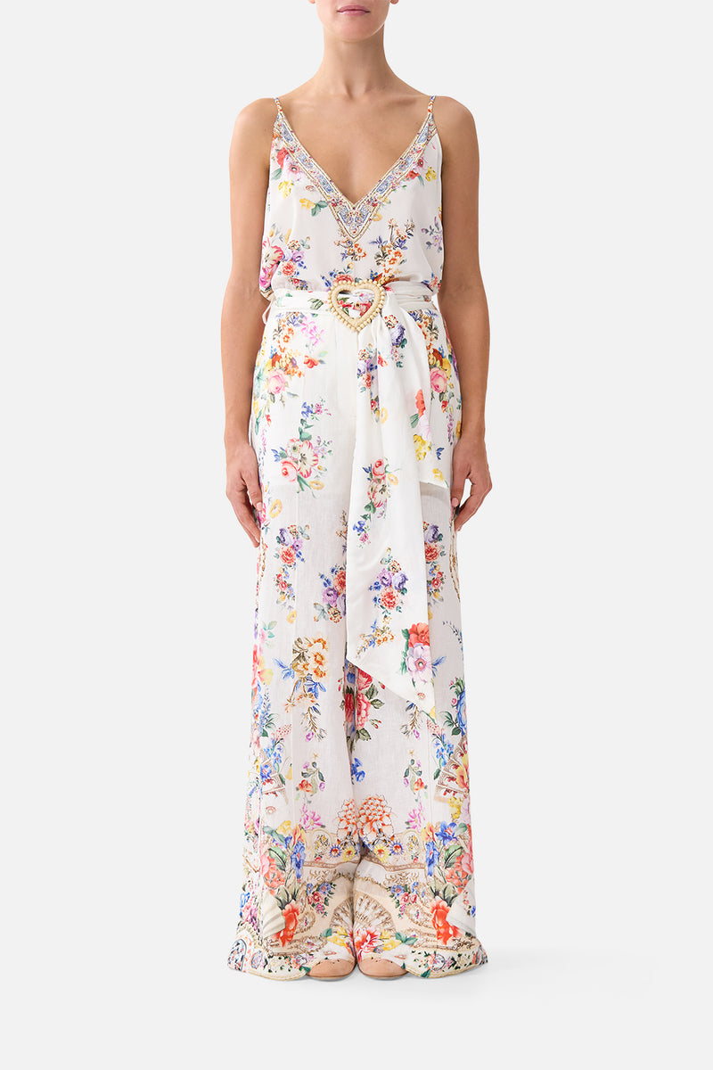 The I Left My Heart In Granada Scarf Belt Wide Leg Pant | CAMILLA AU ...
