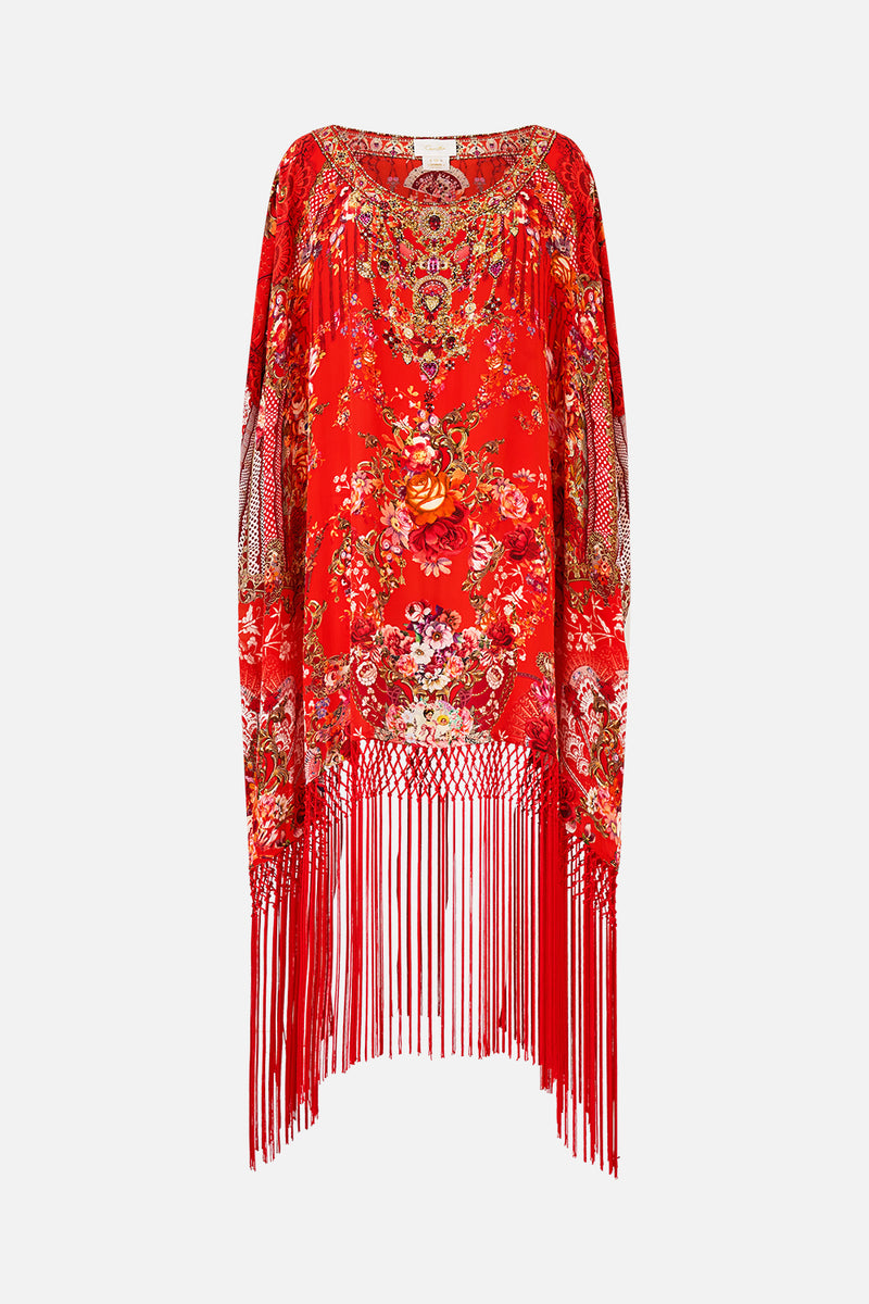The OlÈ OlÈ Short Round Neck Kaftan With Fringing | CAMILLA AU – CAMILLA
