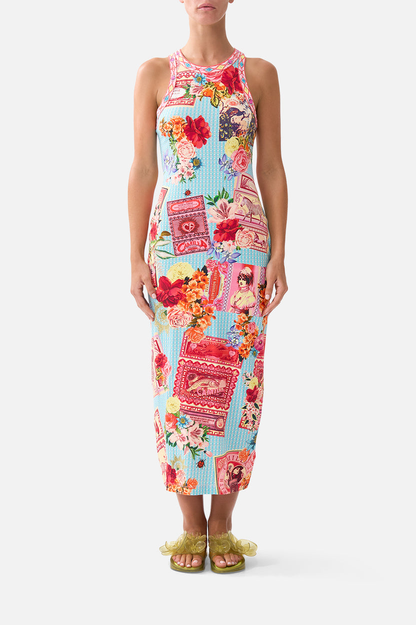 Papers And Curious Capers Jersey Tank Dress | CAMILLA AU – CAMILLA