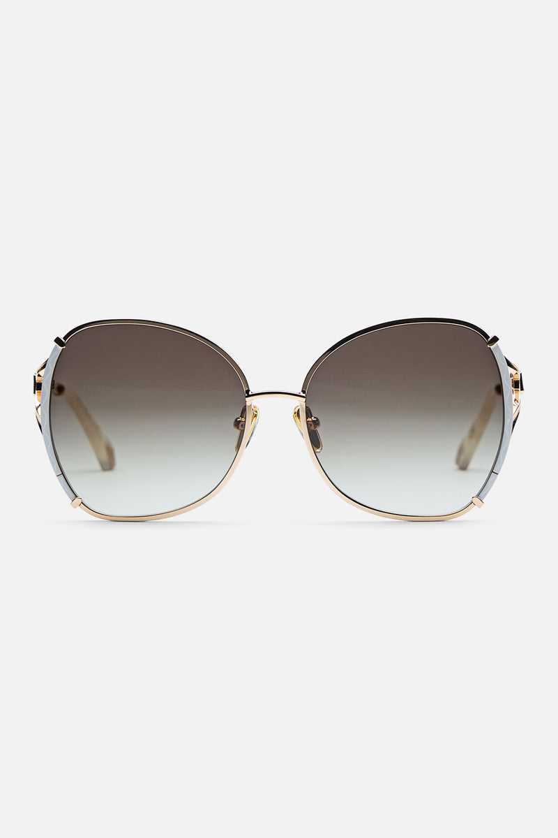The Gold & Ivory Lady Libertine Sunglasses | CAMILLA AU – CAMILLA