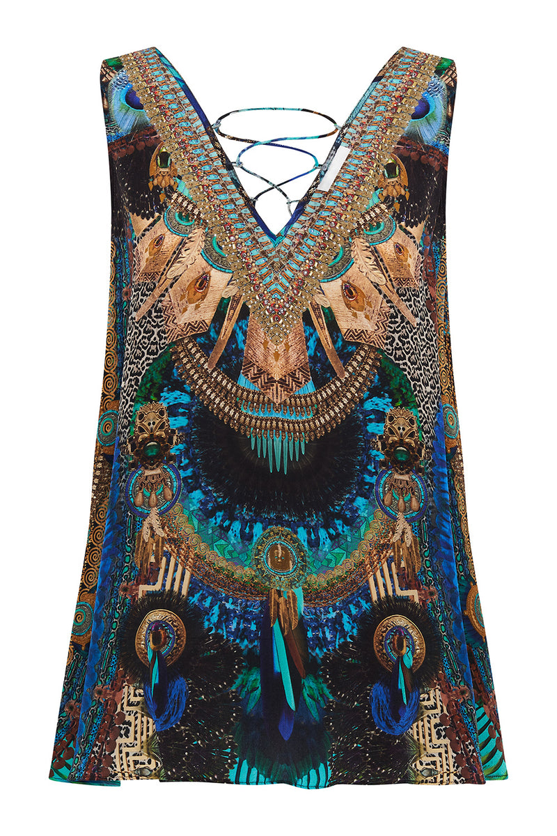 Lace Up Top, Temple Temptress | CAMILLA AU – CAMILLA