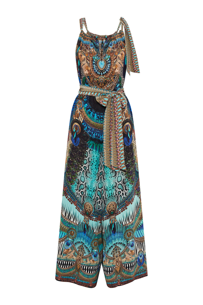 Drawstring Neck Jumpsuit, Temple Temptress | CAMILLA AU – CAMILLA