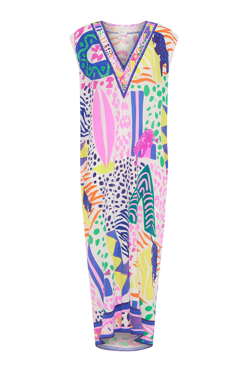 Sleeveless Drape Back Dress, Bonza Babe | CAMILLA AU – CAMILLA