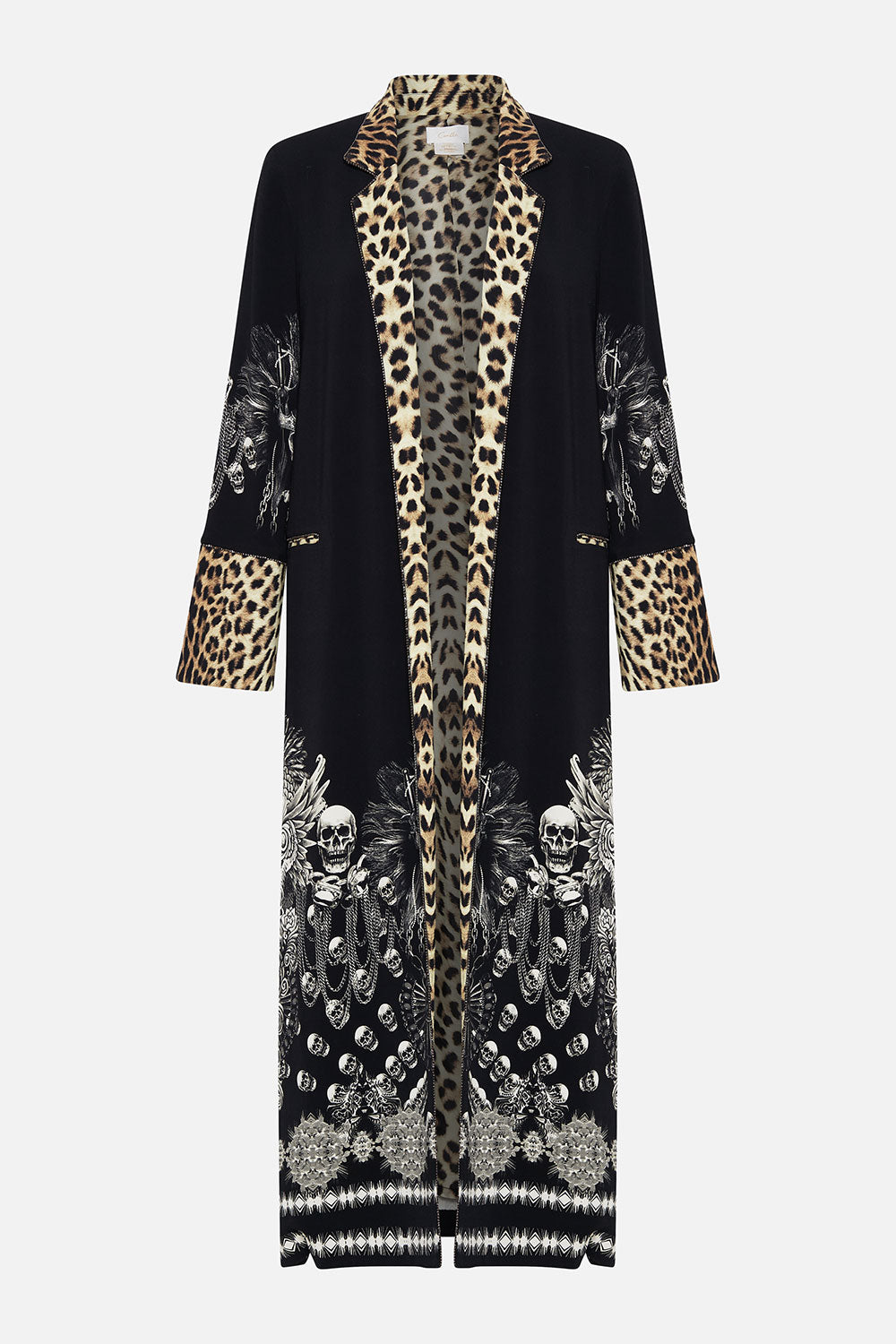 Cuffed Side Split Coat, Order Of Disorder | CAMILLA AU – CAMILLA