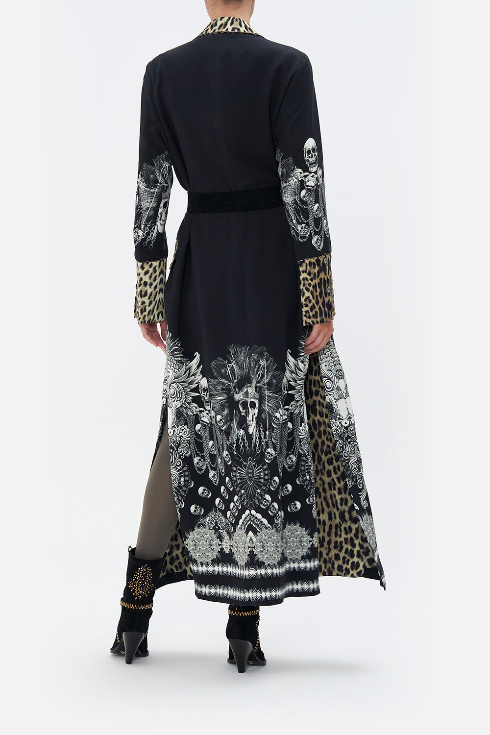 Cuffed Side Split Coat, Order Of Disorder | CAMILLA AU – CAMILLA