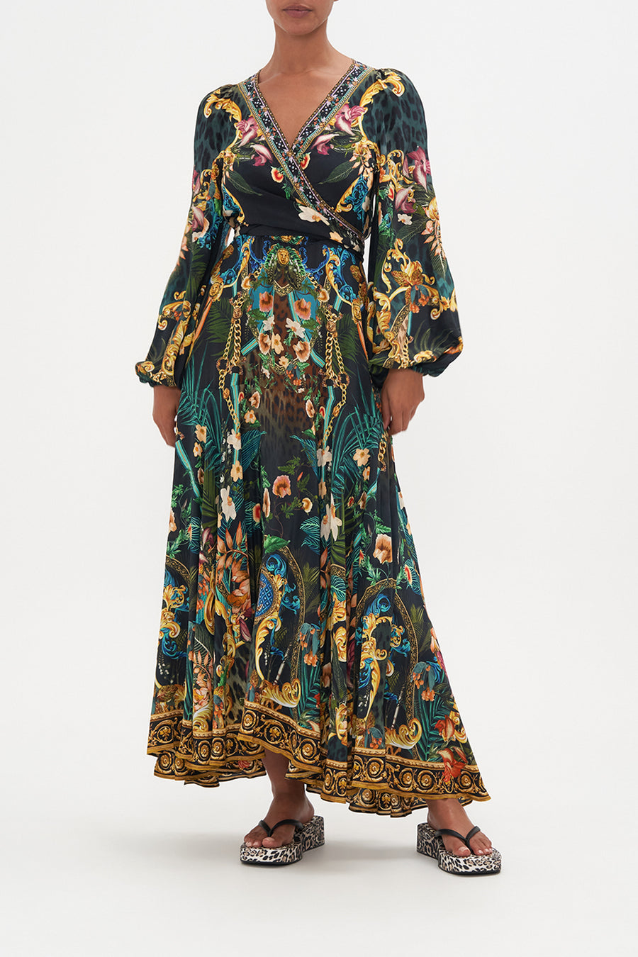 BLOUSON SLEEVE A LINE FRILL DRESS FEARLESS FELIS – CAMILLA