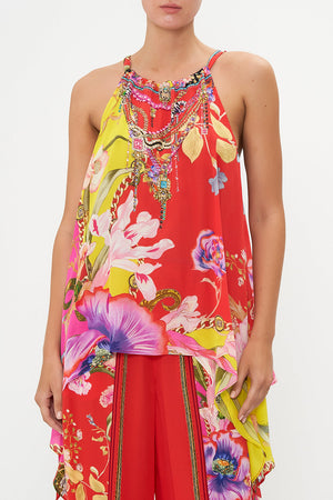 Drawstring Neck Tank, The Beetles | CAMILLA AU – CAMILLA