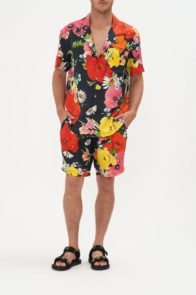 Short Sleeve Camp Collared ShirtDivine Divinity| CAMILLA AU – CAMILLA