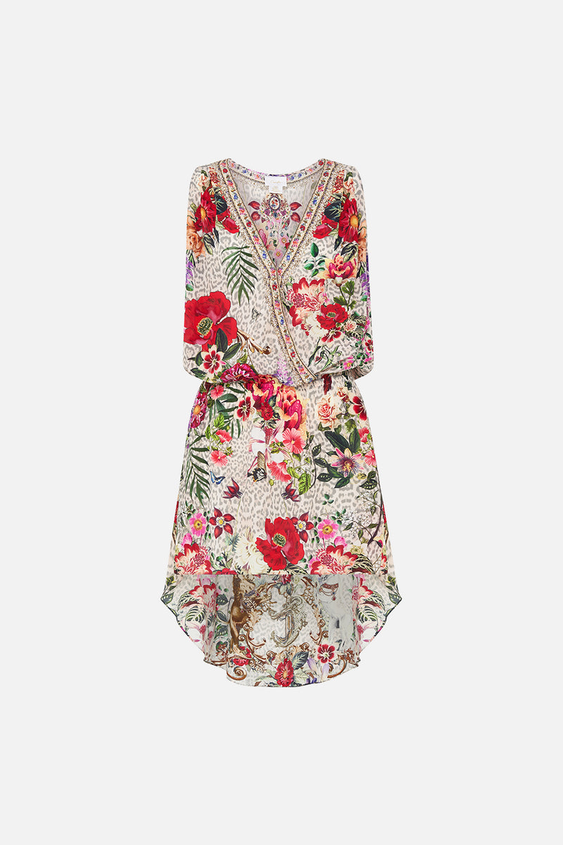 Cross Over Dress With Long Back, Leos Bouquet | CAMILLA AU – CAMILLA