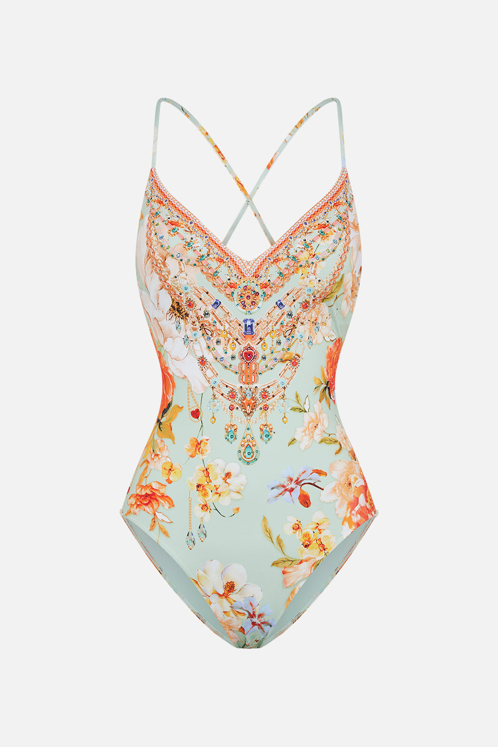 Tie Back V-Neck One Piece, Talk The Walk | CAMILLA AU – CAMILLA