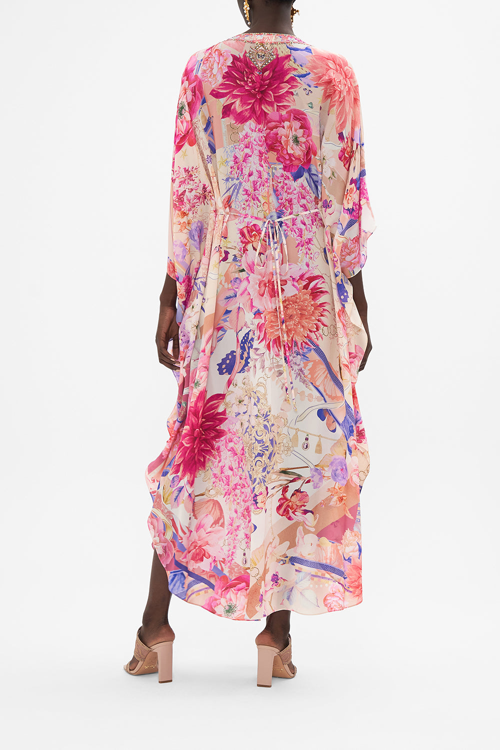Gathered Waist Kaftan, Rose Bed Rendezvous | CAMILLA AU – CAMILLA
