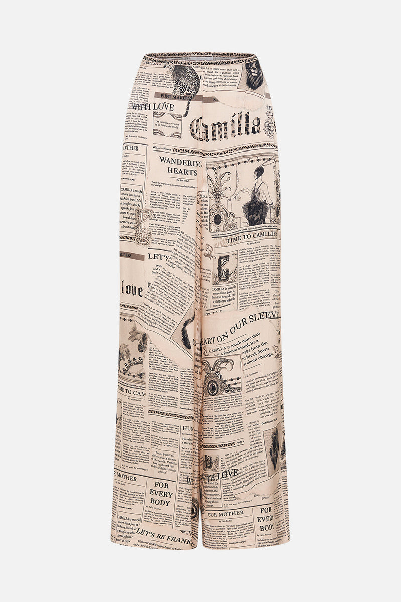 Minimal Wide Leg Pant, Fame Fever | CAMILLA AU – CAMILLA