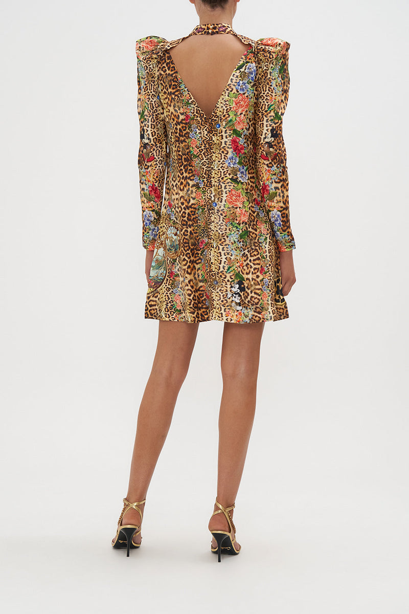 Puff Sleeve High Neck Mini Dress, Mickey Mania | CAMILLA AU – CAMILLA