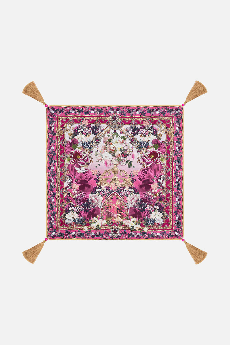 Small Square Cushion, Rose Renaissance | CAMILLA AU – CAMILLA