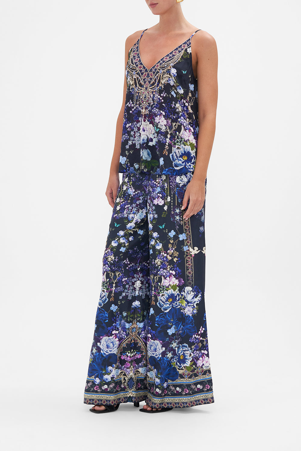 V Neck Cami, Obsidian Bloom | CAMILLA AU – CAMILLA