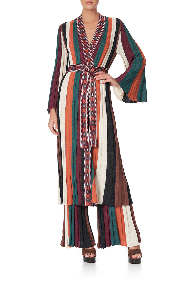 Flared Sleeve Knit Robe, Paved In Paisley | CAMILLA AU – CAMILLA