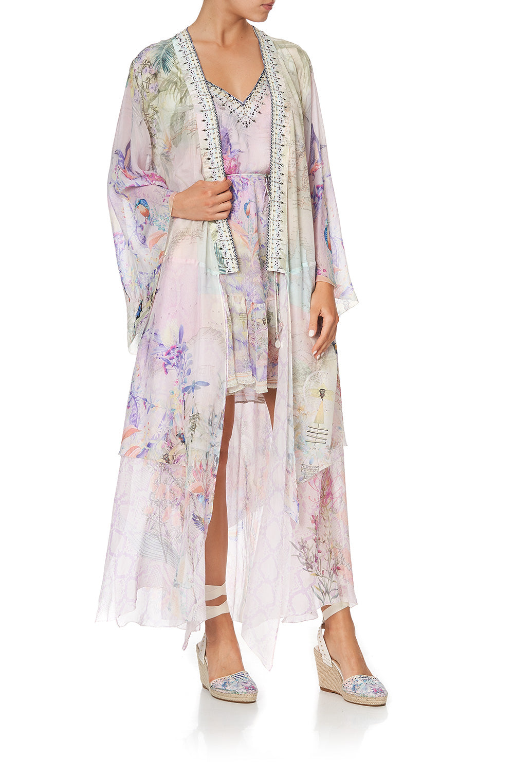 ROBE WITH DOUBLE LAYERED HEM MERMAID MILLA – CAMILLA